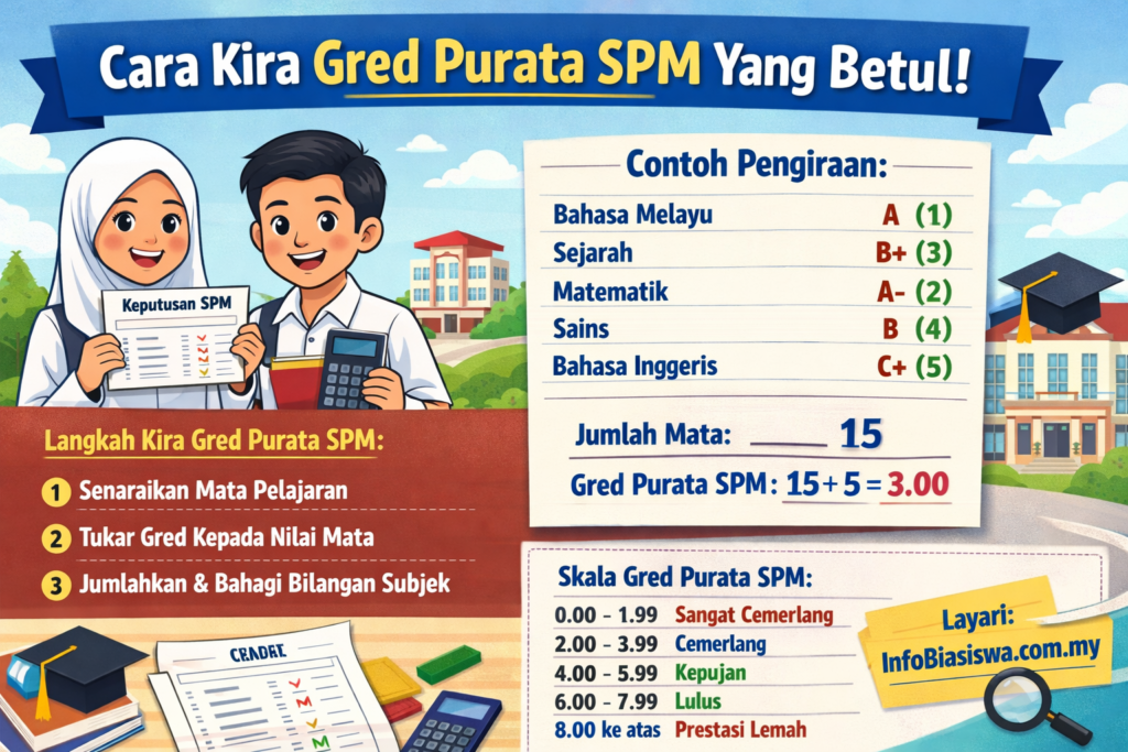 Bagaimana Cara Kira Gred Purata SPM Yang Betul? - Spmscore.com