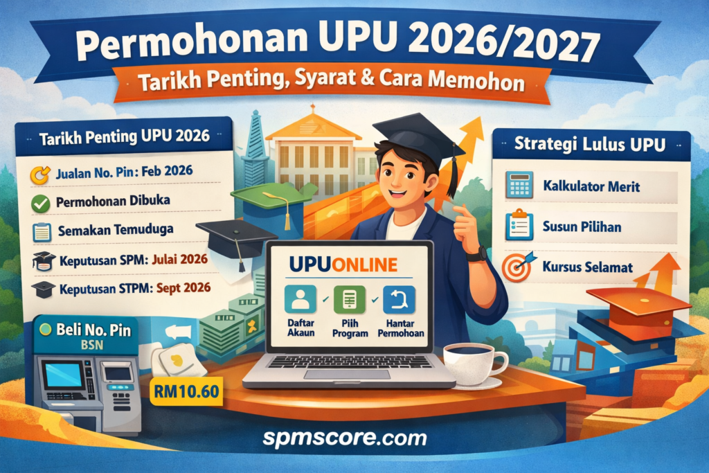 Permohonan UPU 2026/2027: Tarikh Penting, Syarat & Cara Memohon Lengkap ...